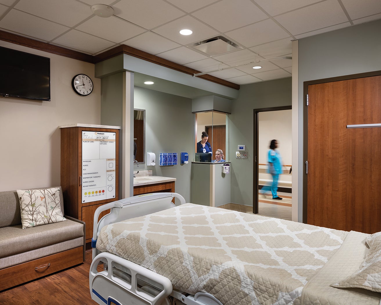 hospital ward background noise