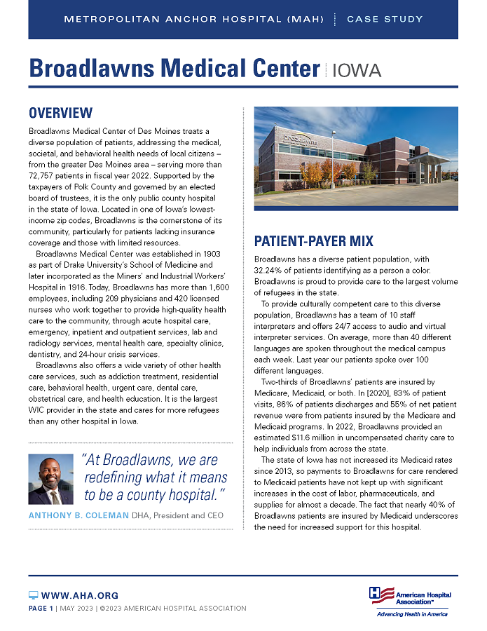 Broadlawns Medical Center | Iowa | HFM Magazine