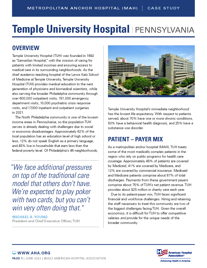 Temple University Hospital | Pennsylvania | HFM Magazine